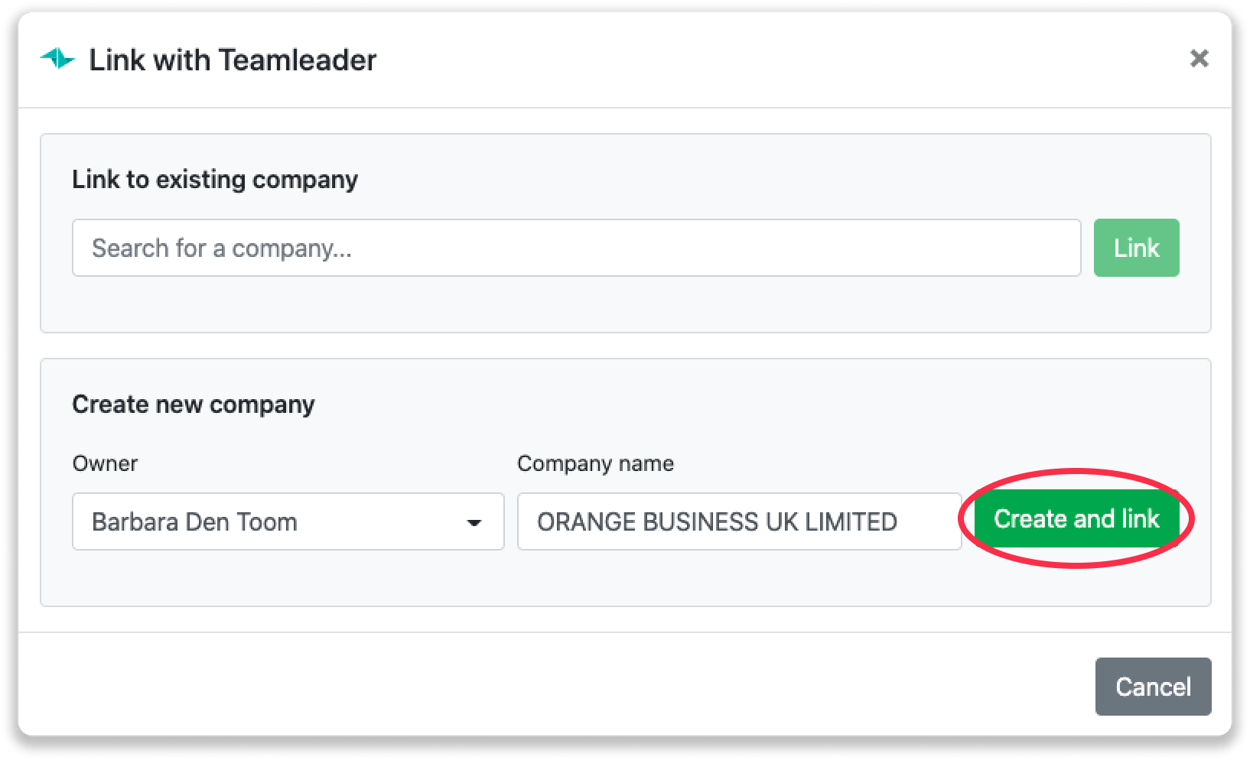 Teamleader Focus integration